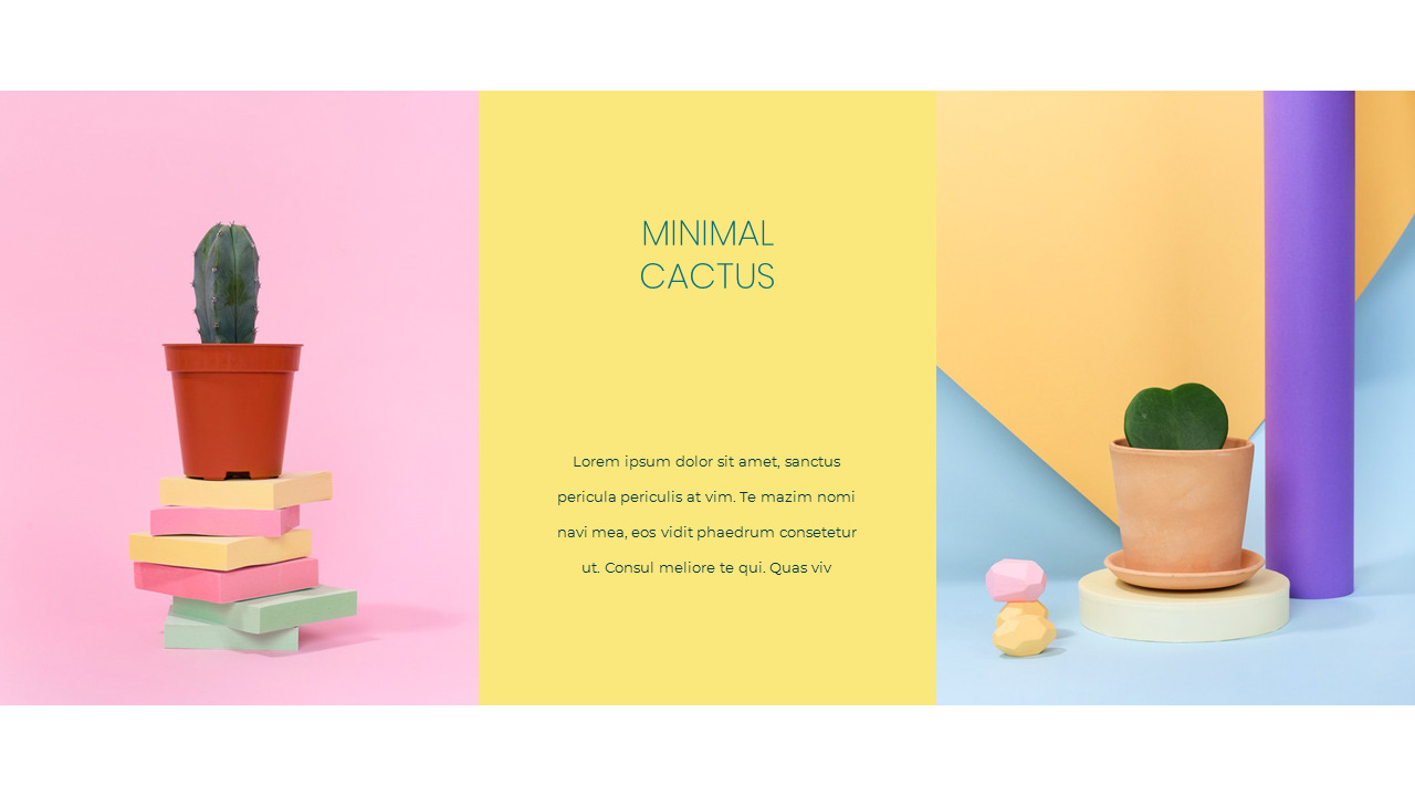 Minimal Cactus Google Slides Presentation Templates|Lifestyle