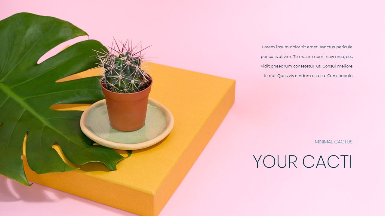 Minimal Cactus Google Slides Presentation Templates|Lifestyle