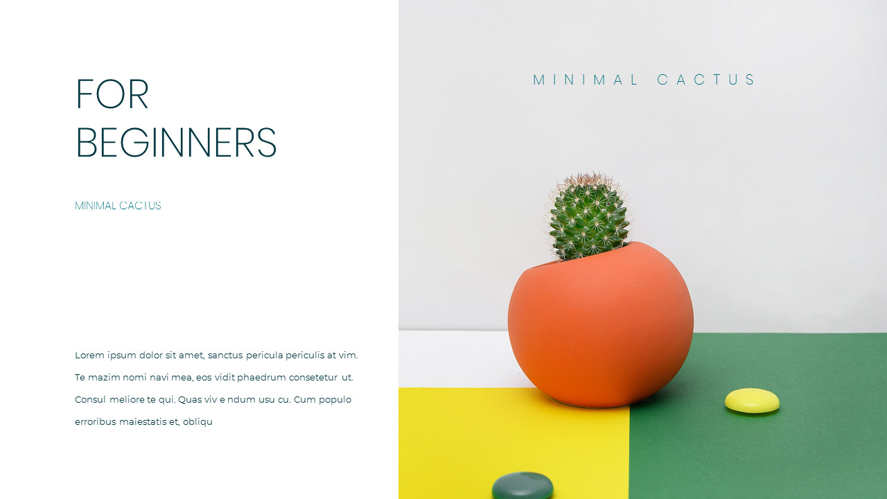 Minimal Cactus Google Slides Presentation Templates|Lifestyle