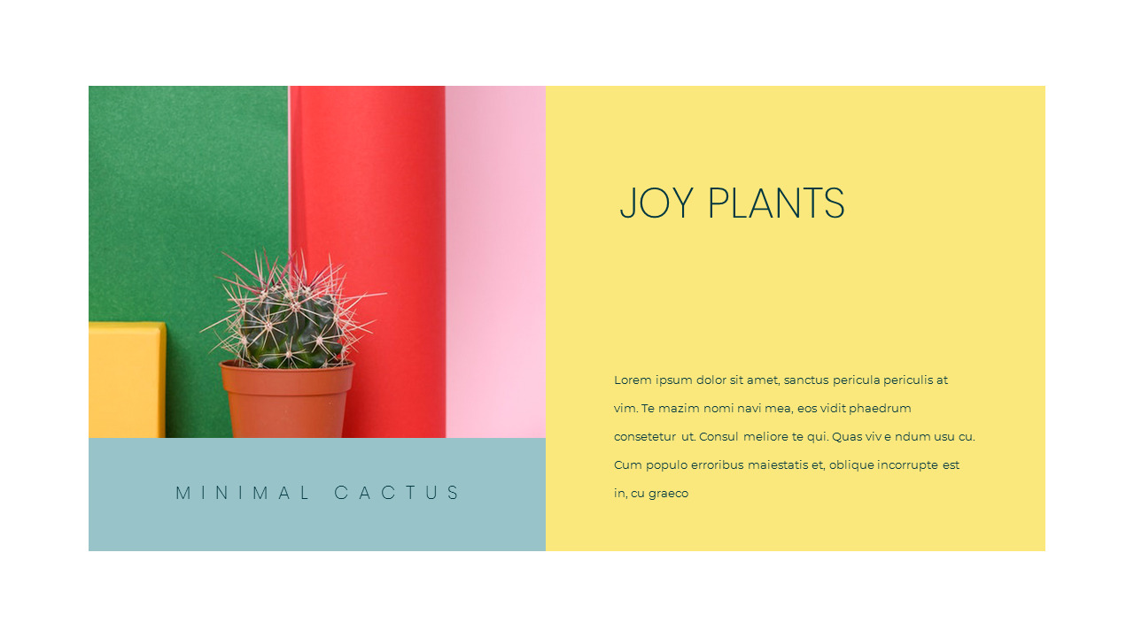 Minimal Cactus Google Slides Presentation Templates|Lifestyle