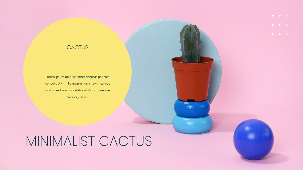 Minimal Cactus Google Slides Presentation Templates|Lifestyle