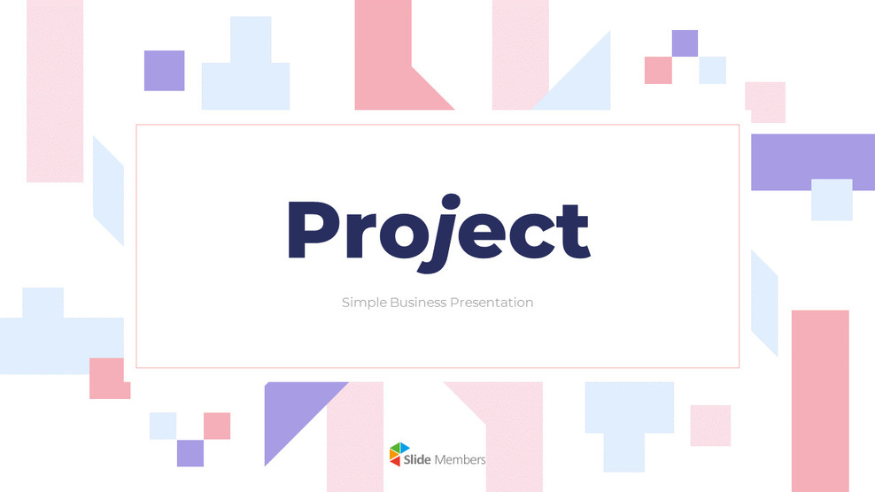 Simple Pattern Background Project Deck Simple Google Presentation