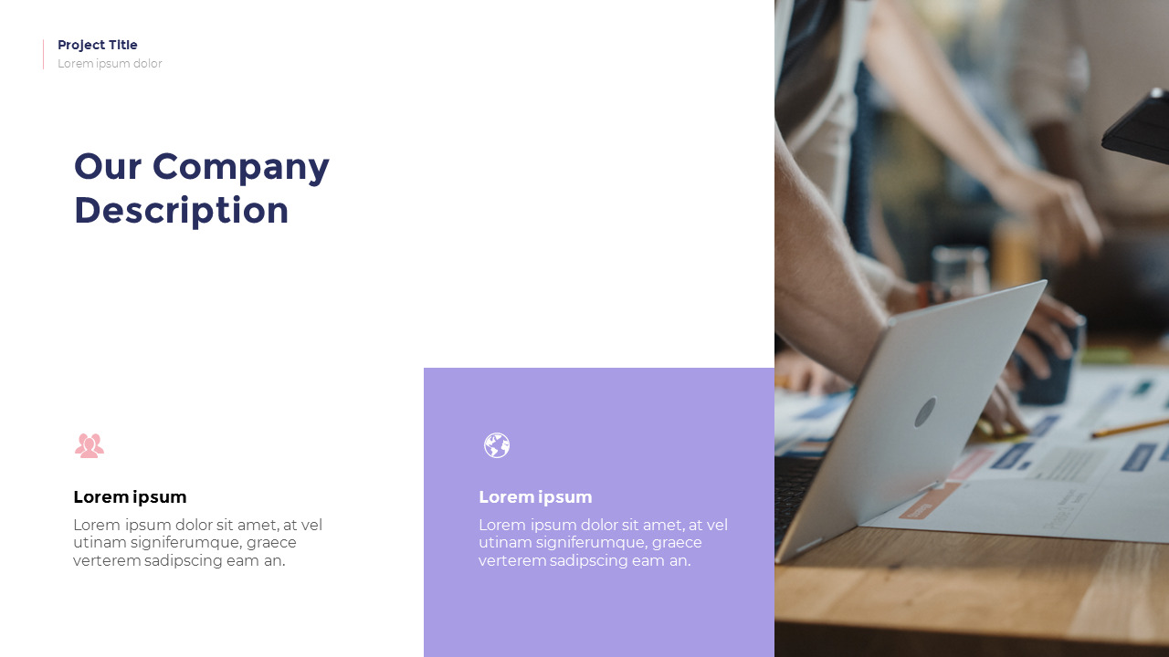 Simple Pattern Background Project Deck Simple Google Presentation