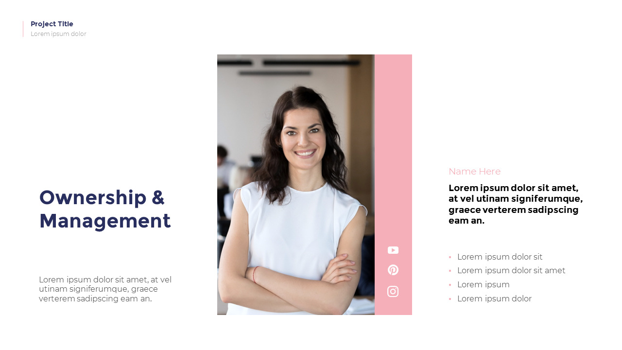 Simple Pattern Background Project Deck Simple Google Presentation