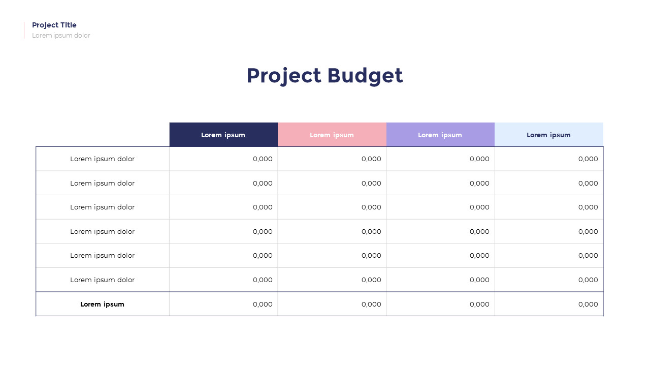 Simple Pattern Background Project Deck Simple Google Presentation
