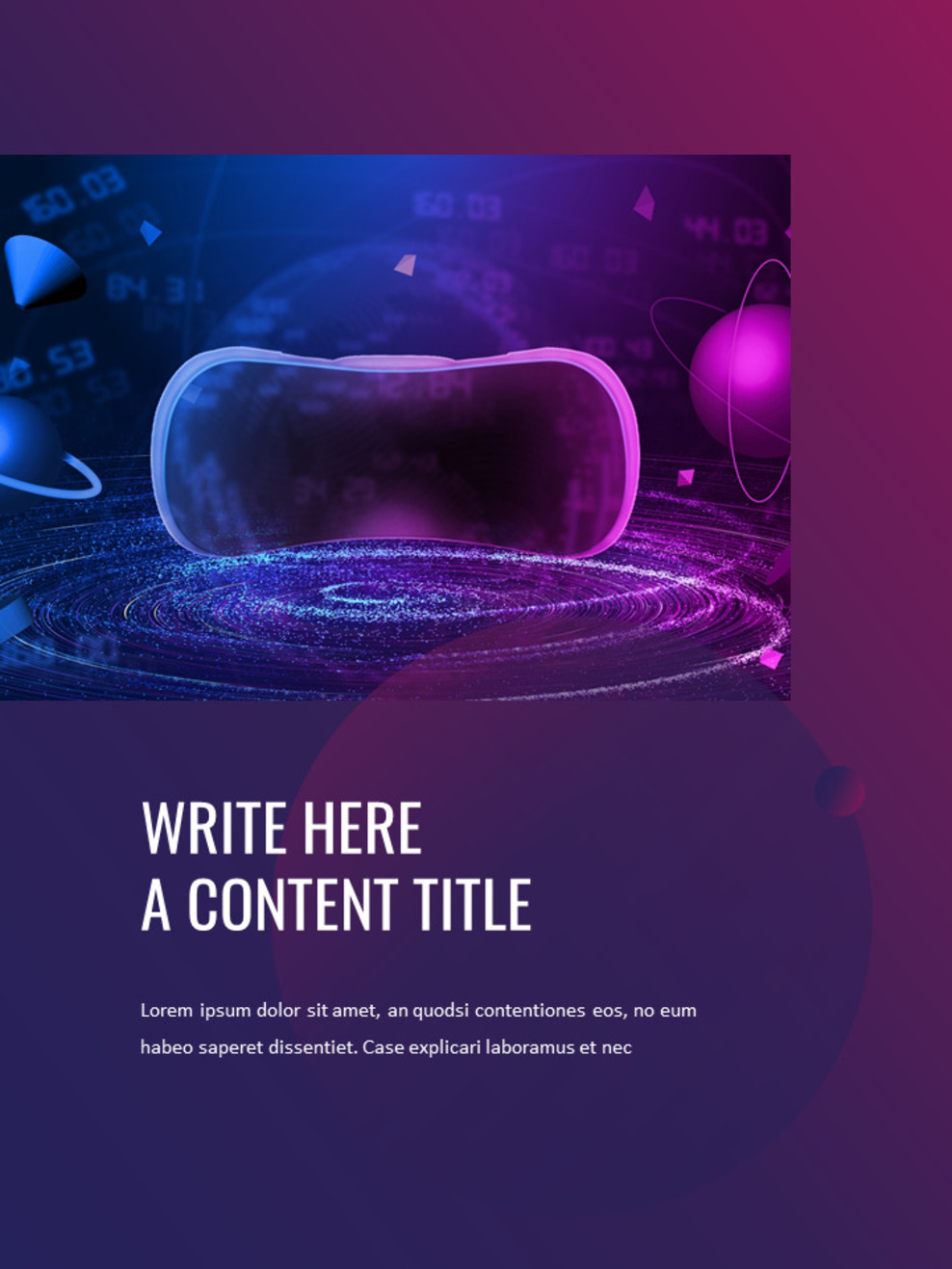 Metaverse google slides template