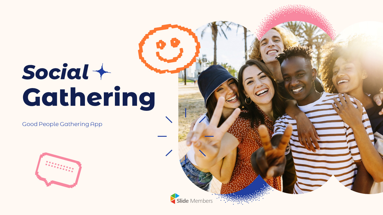 Social Gathering Pitch Deck Design brief Templates