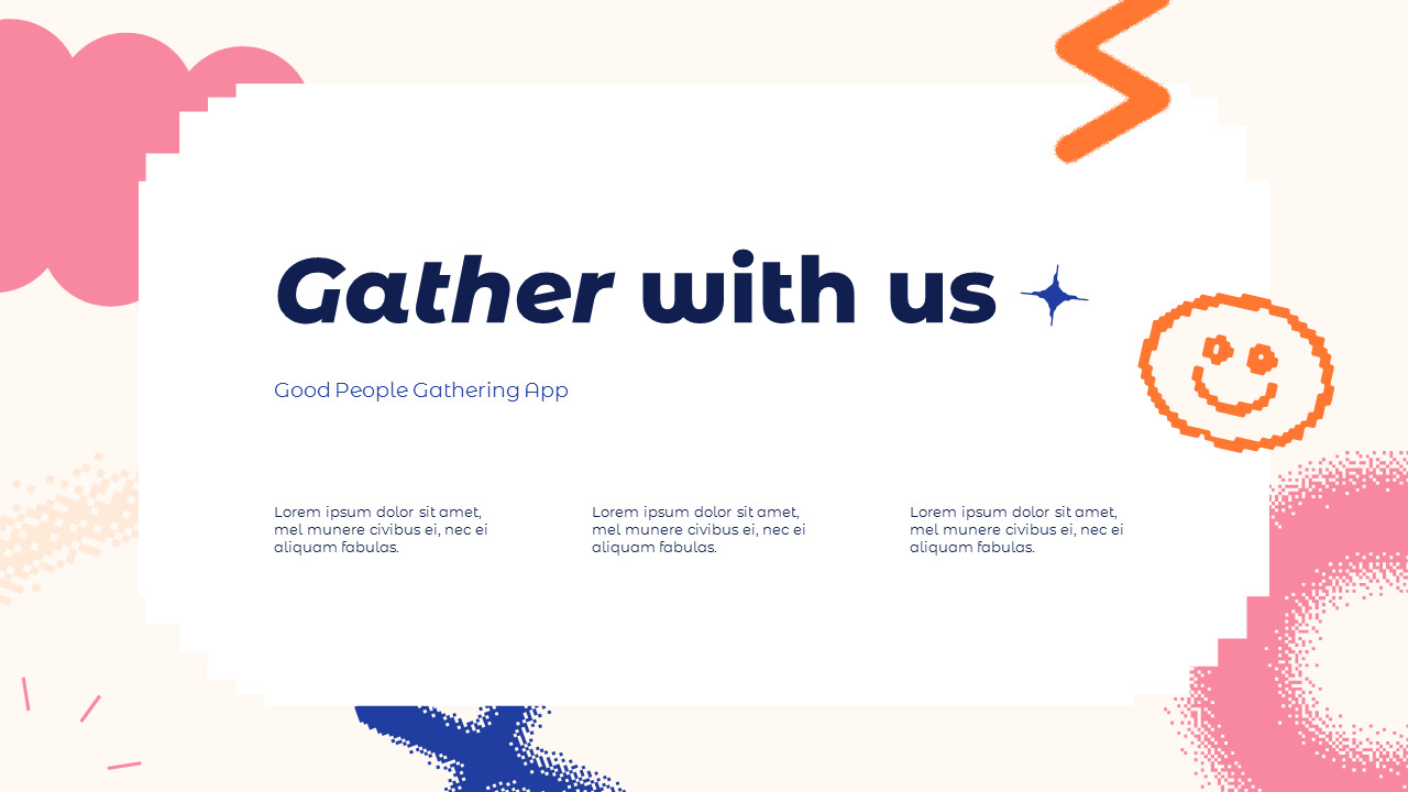 Social Gathering Pitch Deck Design brief Templates