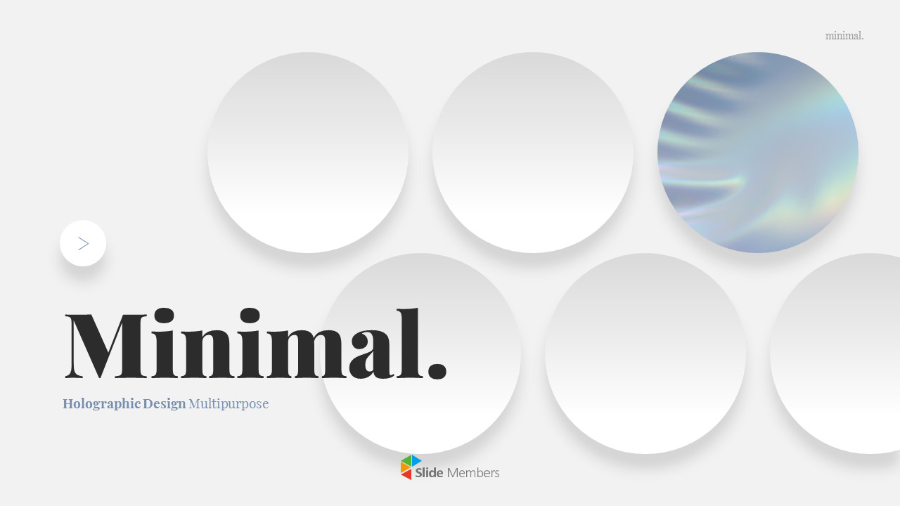 Holographic Minimal Multipurpose Easy PPT Template