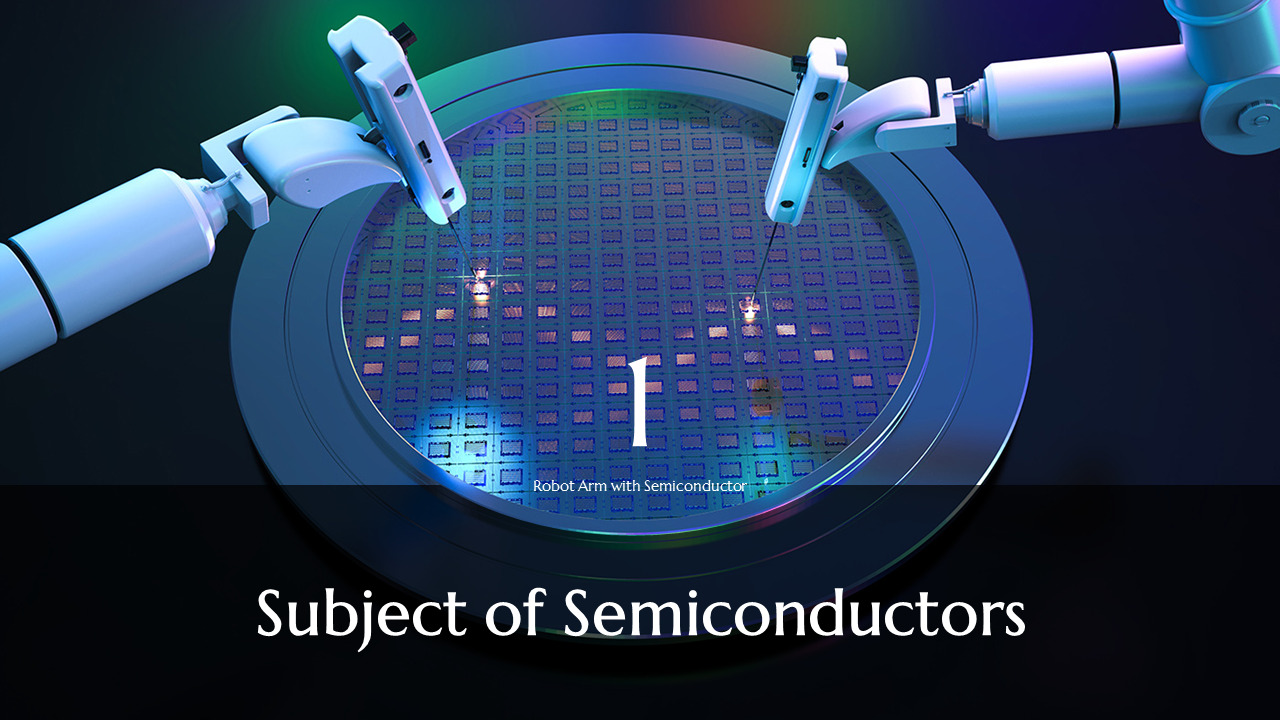 Robot Arm with Semiconductor PPT Templates