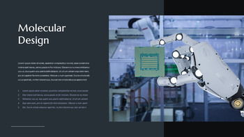 Robot Arm with Semiconductor PPT Templates