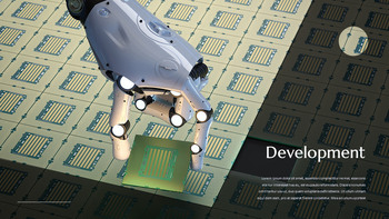 Robot Arm with Semiconductor PPT Templates