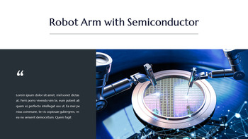 Robot Arm with Semiconductor PPT Templates