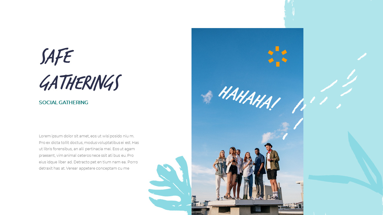 Social Gathering for Happy Hour Easy PowerPoint Design