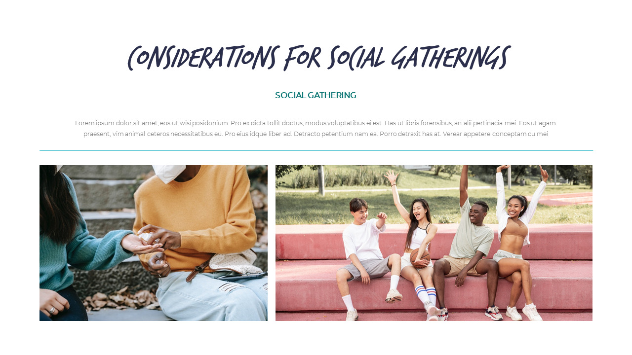 Social Gathering for Happy Hour Easy PowerPoint Design