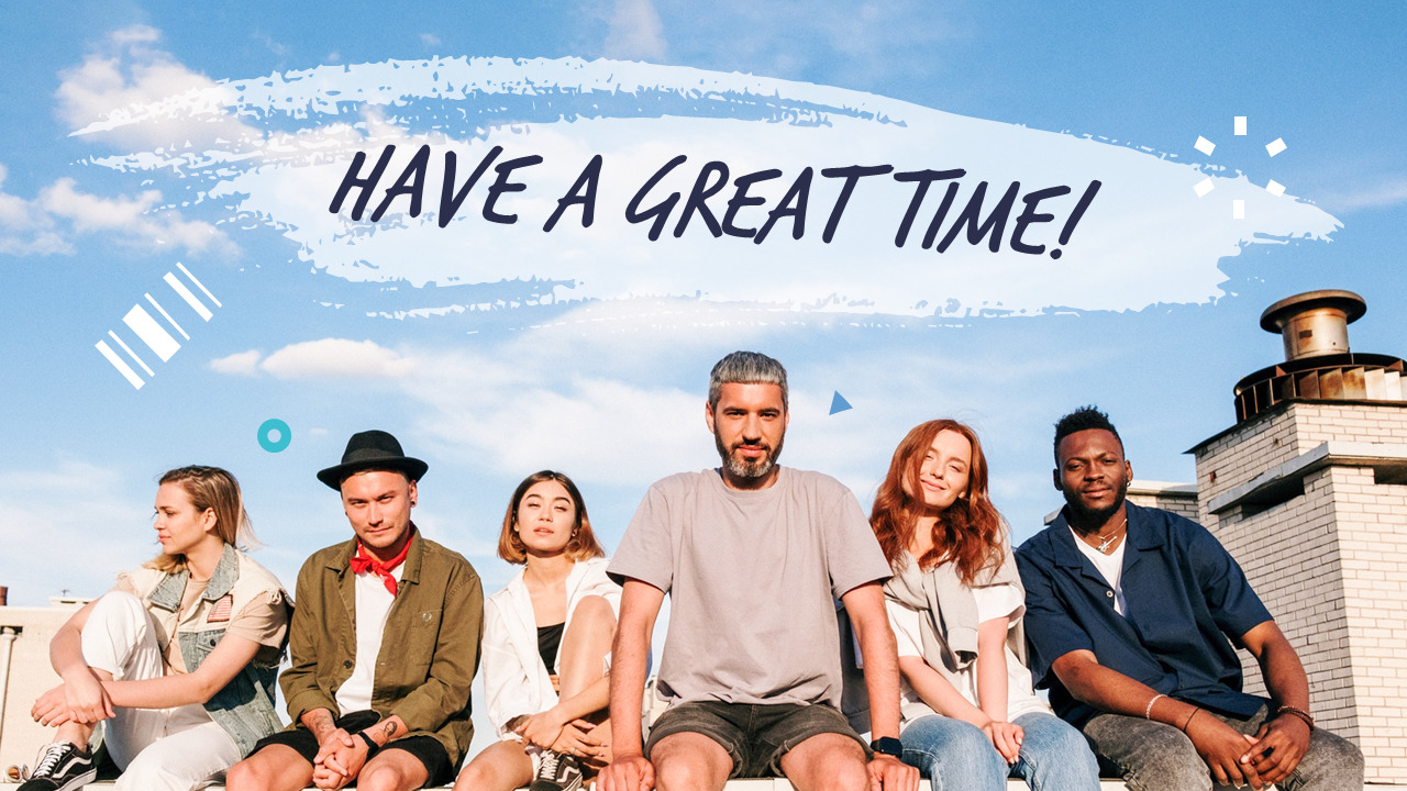 Social Gathering for Happy Hour Easy PowerPoint Design