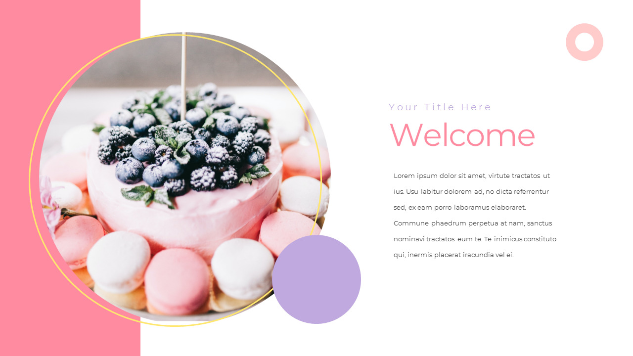 Sweet Cake Presentation Google Slides Templates