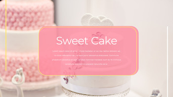 Sweet Cake Presentation Google Slides Templates