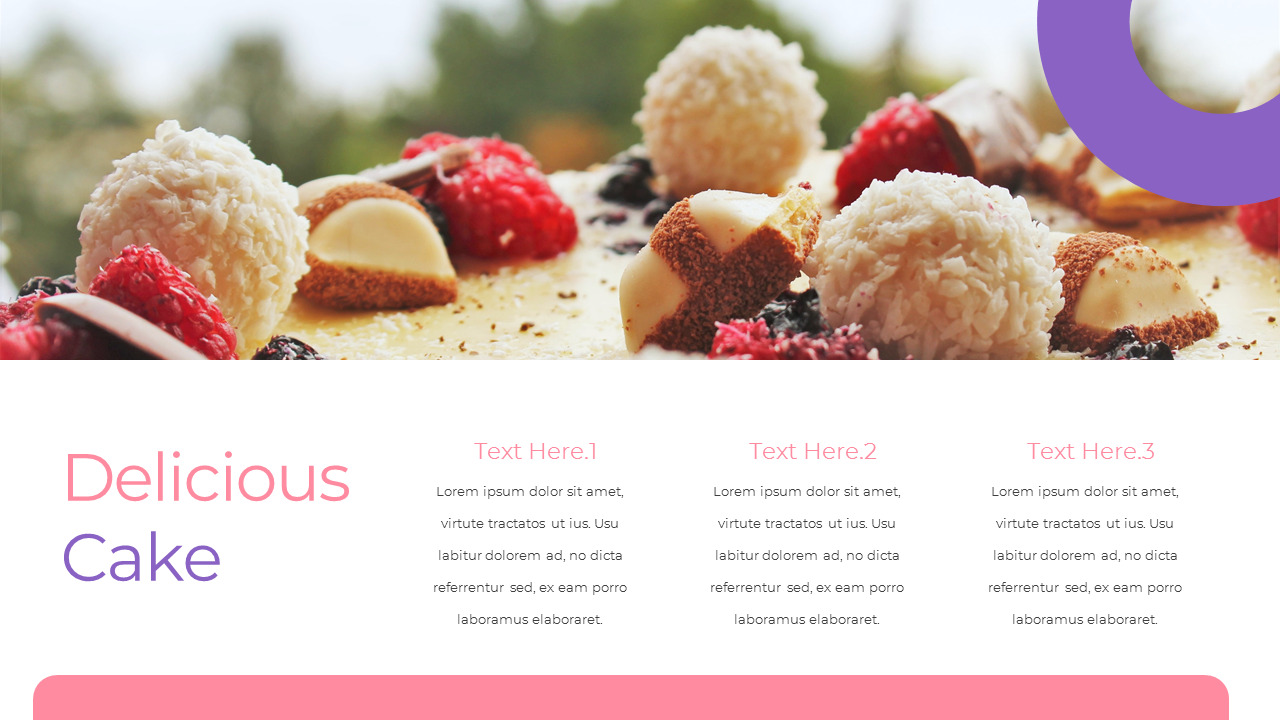 Sweet Cake Presentation Google Slides Templates