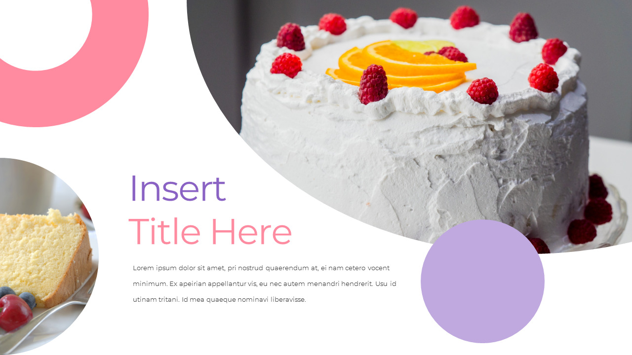 Sweet Cake Presentation Google Slides Templates