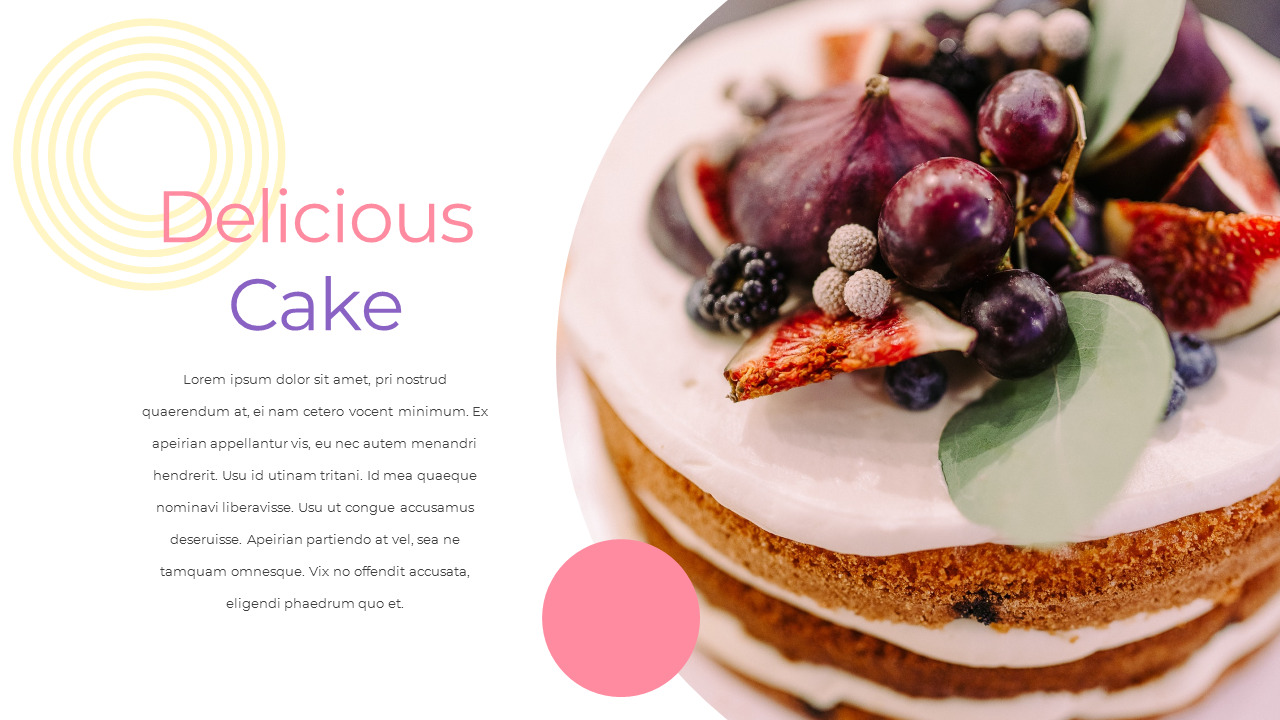 Sweet Cake Presentation Google Slides Templates