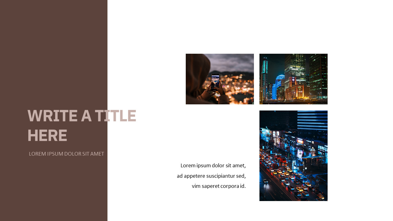 City Night View Presentation Google Slides Templates|Lifestyle