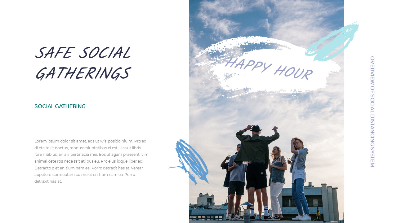 Social Gathering for Happy Hour Google Slides Presentation Templates