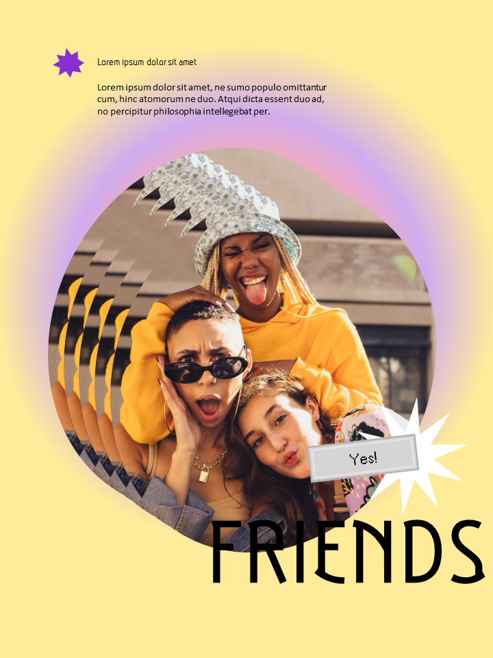 Time Together with Friends Simple Google Slides
