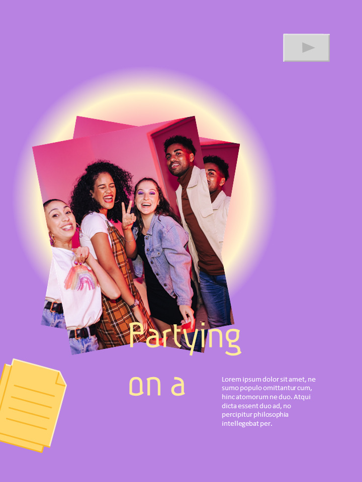 Time Together with Friends Simple Google Slides