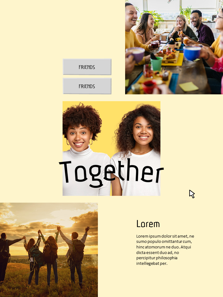 Time Together with Friends Simple Google Slides