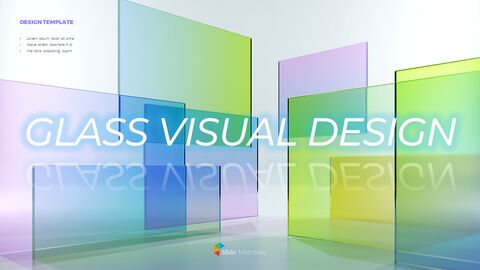 Glass Visual Design Google Slides for mac