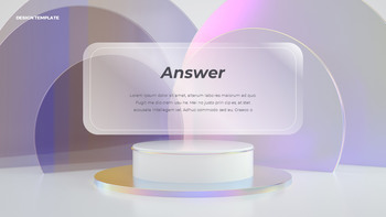 Glass Visual Design Slide PPT