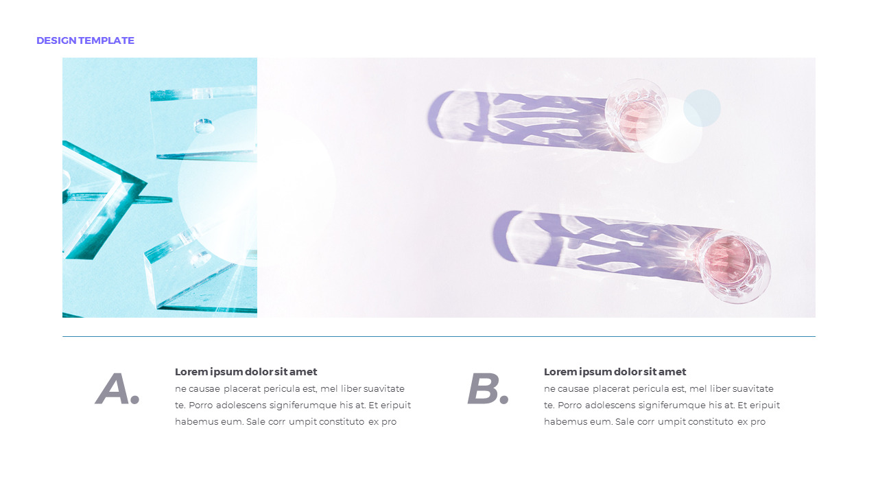 Glass Visual Design Slide PPT