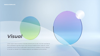 Glass Visual Design Slide PPT
