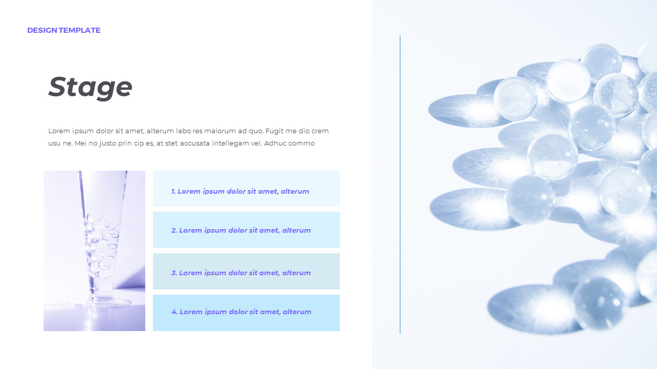 Glass Visual Design Slide PPT