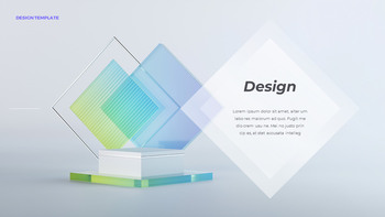 Glass Visual Design Slide PPT