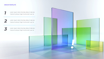 Glass Visual Design Slide PPT