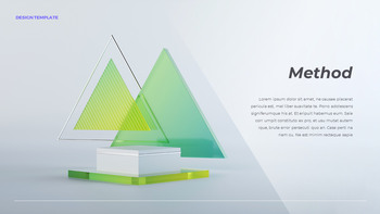 Glass Visual Design Slide PPT