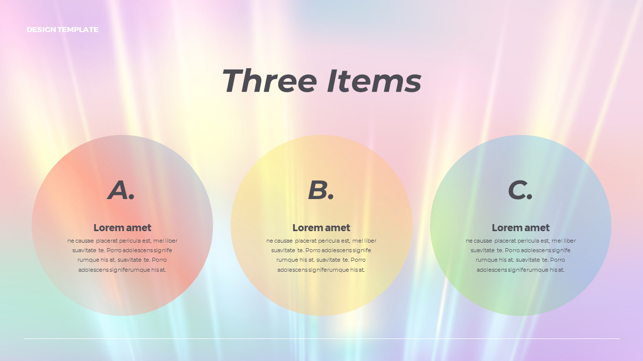 Glass Visual Design Slide PPT