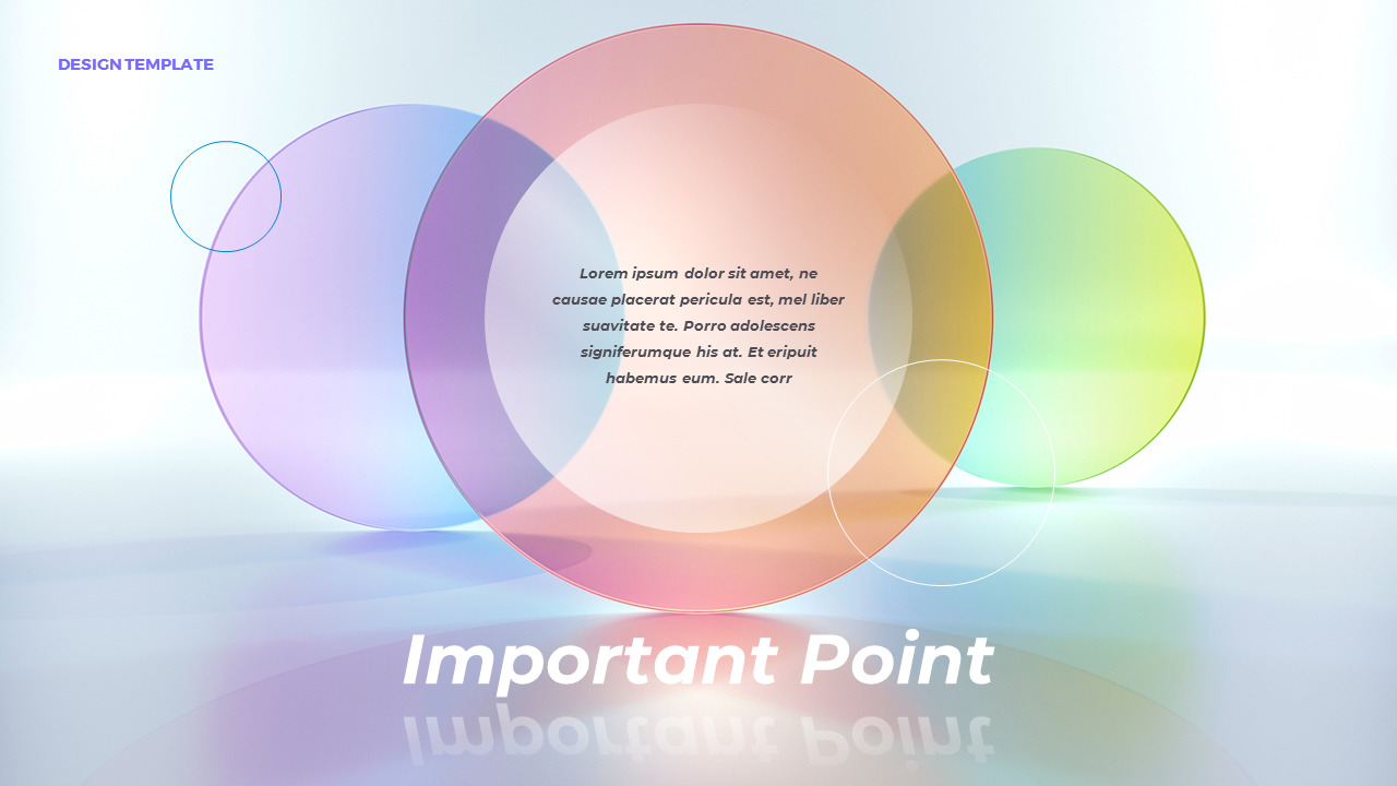 Glass Visual Design Slide PPT