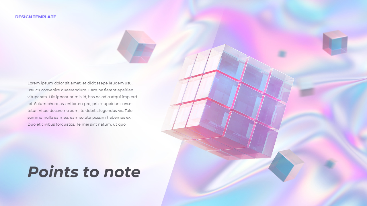 Glass Visual Design Slide PPT