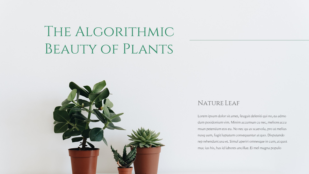 Nature Leaf Background PowerPoint