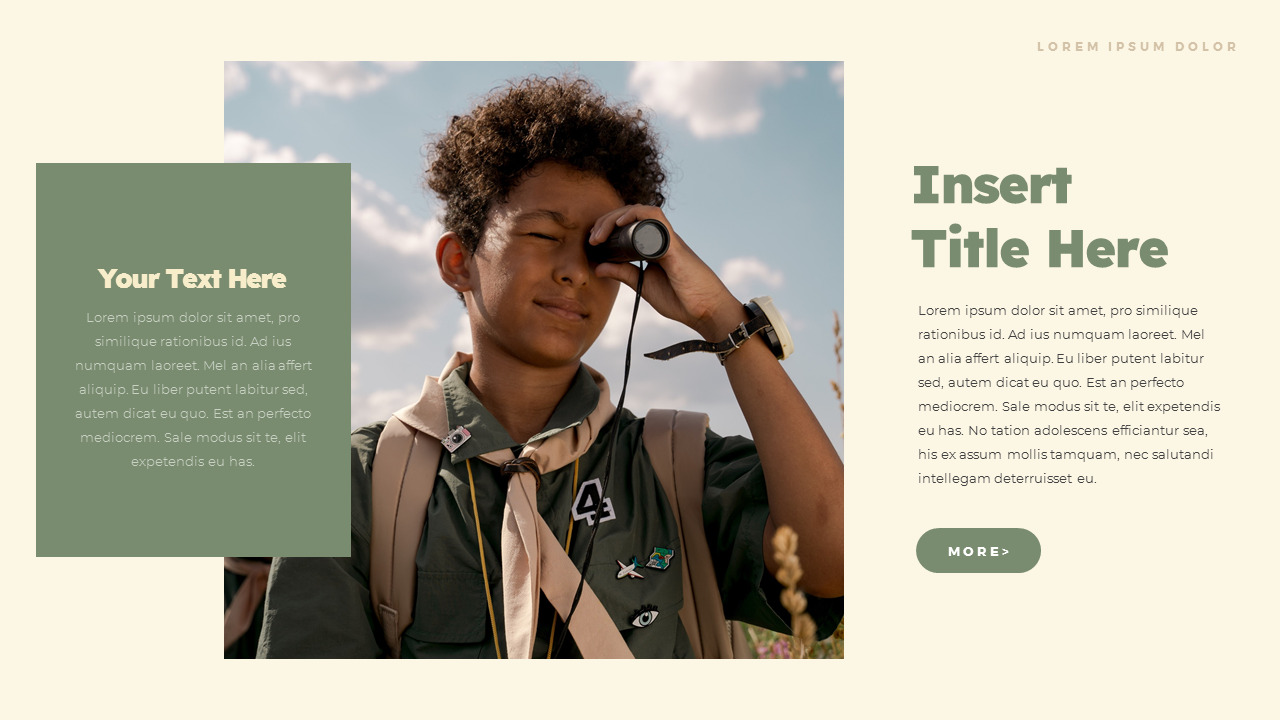 Scout Camp Simple Slides Design