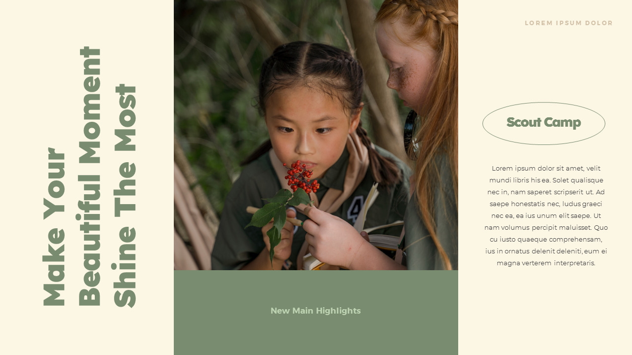 Scout Camp Simple Slides Design