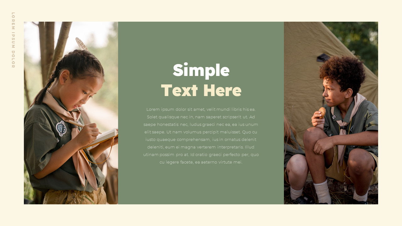 Scout Camp Simple Slides Design