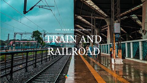 Train and Railroad presentation slide|Lifestyle|PPT Templates