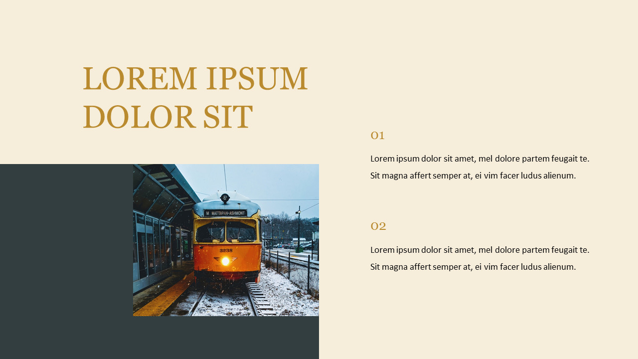 Train and Railroad presentation slide|Lifestyle|PPT Templates