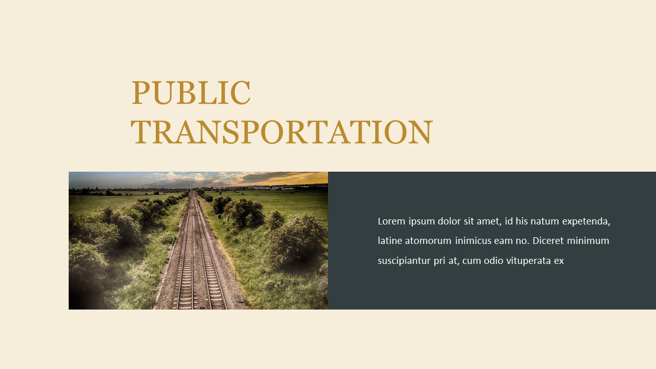 Train and Railroad presentation slide|Lifestyle|PPT Templates