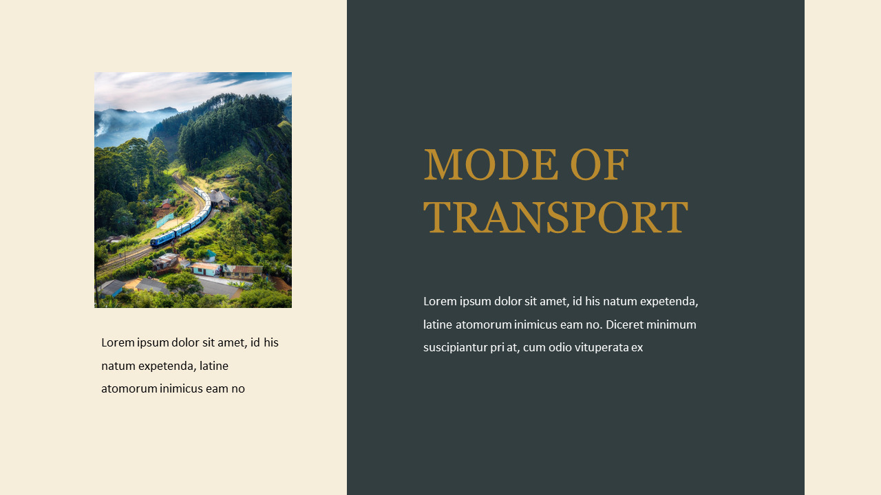 Train and Railroad presentation slide|Lifestyle|PPT Templates