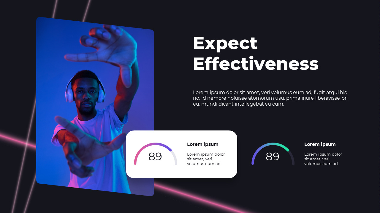Futuristic Neon Concept Pitch Deck best presentation template